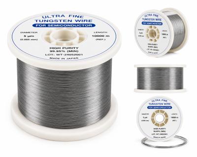 China Super Fine Tungsten Wire Anti-Corrosion for Semiconductor Micro Wiring for sale