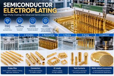 China Precision Electroplated Probe Pins for Semiconductor Testing Applications for sale