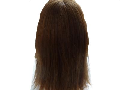 China 14 Inches Black Hair Wigs Straight Female Wigs 120% Density for sale