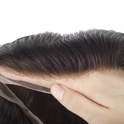 China Customizable Density Men Hairpiece Single Knot Custom Toupee for sale