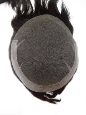 China Length Custom Hair System Lace Base Custom Hair Toupee Black for sale