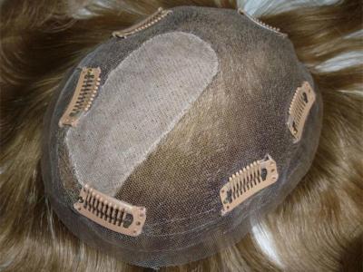 China Medium Density Men'S Toupee Male Toupee With Clips Attachment for sale