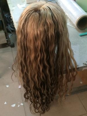 China Full Lace Cap Womens Toupee Medium Brown Hair Toupee For Ladies for sale