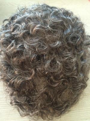China Custom Mens Hair Pieces PU Base Stock Hair System Natural Hairline for sale