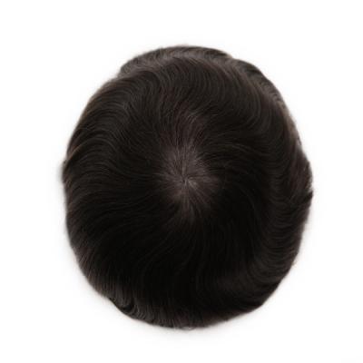 China Lace Base Human Hair Toupee Natural Hairline Lace Hair Replacement for sale