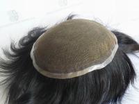 China Silk Base Non Surgical Mens Toupee Human Hair Undetectable Hair Replacement for sale