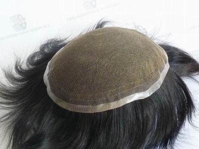 China Silk Base Non Surgical Mens Toupee Human Hair Undetectable Hair Replacement for sale