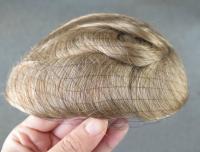 China 6in Long Stock Hair System Lace Mens Human Hair Toupee Medium Density for sale