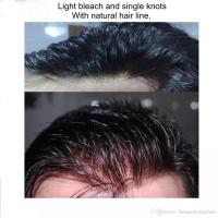 China Adhesive Attachment Custom Hair System Lace or PU Base Material for sale