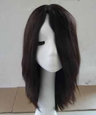 China Womens 100 Human Hair Wigs Ladies Wigs Bleached Knots Full Lace Cap for sale