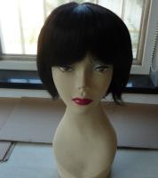 China Average Cap Ladies Wigs Medium Brown Stock Wigs 110% Density for sale