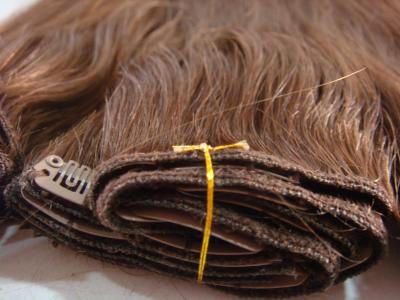 China 14in 16in 18in Wavy Human Hair Extensions Bronde Hair Extensions for sale