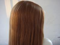 China Adjustable 100 Human Hair Straight Ladies Wigs Average Cap Size for sale