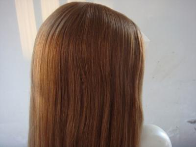 China Adjustable 100 Human Hair Straight Ladies Wigs Average Cap Size for sale