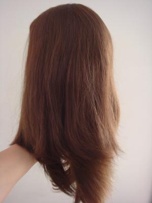 China Natural Looking Real Hair Wigs Medium Density Natural Hair Wigs for sale