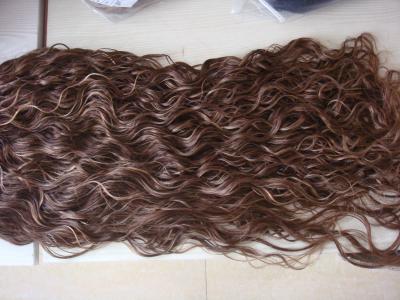China 100g Real Hair Extensions Bundle And Closure Heat Resistant Black Or Custom for sale