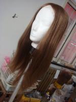 China Human Lace Front Wigs Medium Brown 100 Human Hair Wigs For Ladies for sale
