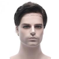 China Large human hair toupee suitable for special occasions ensures realistic look adjustable sizing and durable construction for sale