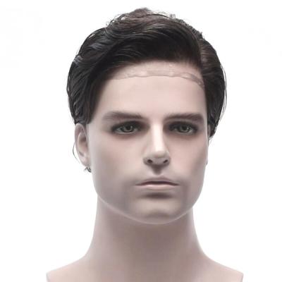 China Large human hair toupee suitable for special occasions ensures realistic look adjustable sizing and durable construction for sale
