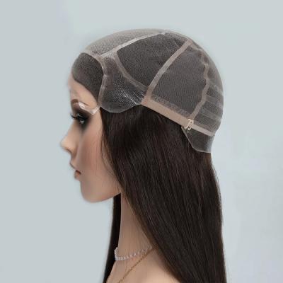 China 10 Inch -16 Inch Medical Wig Cap Construction Lace Natural Black for sale