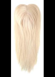 China Blonde Wavy Machine Made Human Hair Wig Middle Part Bleached Knots Real Hair Wigs for sale