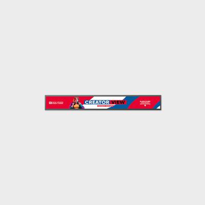 China 65.3 inch Bar Type LCD Display 3840*412 V-by-One 1000nits for sale