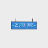 China 47.6 inch Dual Sided LCD Advertising Screen Display 1920*360 for sale