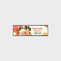 China 37-inch Bar Type Display LCD Advertising With Slim Design Full Metal Shell for sale