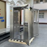 China Customized Three-Doors Stainless Steel 304 Vertical Air Flow Cleanroom Air Shower Room for sale
