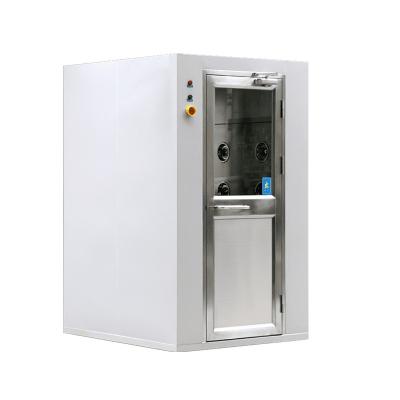 China Stainless Steel Air Shower Room with Large Air Volume and Adjustable Air Shower Time for Cleanroom Applications for sale