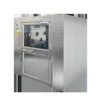 China Oversized Floor-to-Ceiling Stainless Steel Air Shower with Double Sliding Doors for Clean Room Pass Through for sale