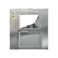 China Oversized Floor-to-Ceiling Stainless Steel Air Shower with Double Sliding Doors for Clean Room Pass Through for sale