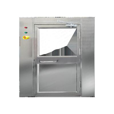 China Oversized Floor-to-Ceiling Stainless Steel Air Shower with Double Sliding Doors for Clean Room Pass Through for sale