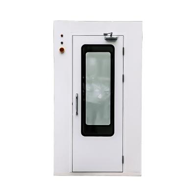 China Customizable Powder Coated Steel / SUS304 Air Shower Room with 0-99s Adjustable Cleanroom Air Shower for sale