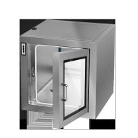 China GMP-Certified Flat Door Pass Box | 201 Stainless Steel & Mechanical Interlock | Pharma/Electronics Grade for sale