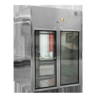 China double door pass box cargo access air shower pass box for food processing industry led electronics factories for sale