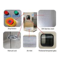 China Stainless Steel Laminar Flow Pass Box with Manual Control Interlock and Seamless Connection for Clean Rooms for sale