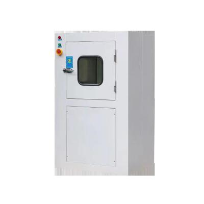China MRJH Single Story Manual Control Interlock Door Air Shower Pass Box with Exterior Lank Finish Cold Rolled Sheet Interior SS for sale