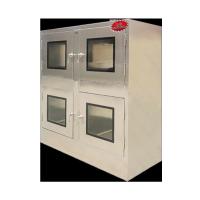 China MRJH Anti-radiation Double-layer Flat Door Mechanical Joint Control Lock Stainless Steel Transfer Window Pass Box for sale