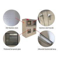 China MRJH Anti-radiation Double-layer Flat Door Mechanical Joint Control Lock Stainless Steel Transfer Window Pass Box for sale