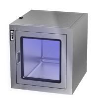 China GMP-Certified Flat Door Pass Box | 201 Stainless Steel & Mechanical Interlock | Pharma/Electronics Grade for sale