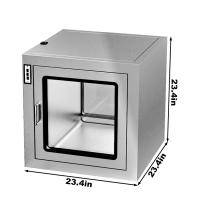 China GMP Certified Electronic Interlocking Stainless Steel Pass Box for Clean Room Transfer Window for sale