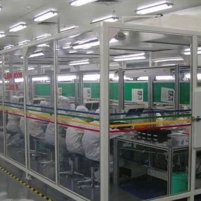 China Portable Modular Clean Room System with Glass Doors and Customizable Design for Medical and Food Industries for sale