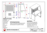 China MRJH Horizontal Airflow Hood with SUS304 Material and Class 100 Cleanliness Laminar Flow Workbench for sale
