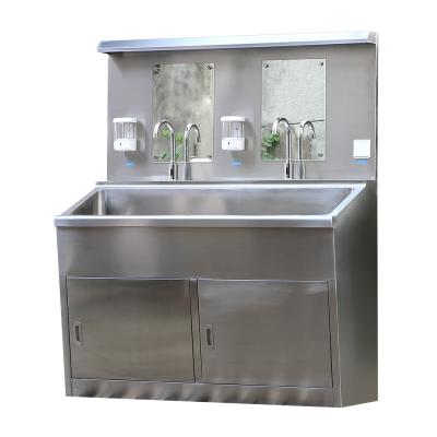 China Customizable 304 Stainless Steel Double-Person Hand Wash Sink for Pharmaceutical Industry for sale