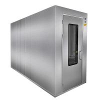 China 304 Stainless Steel Air Shower with Dual Airflow Design for Cleanroom Decontamination | 1240x2000x2100mm for sale