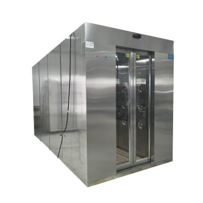 China GMP Pharma Air Shower with 304 Stainless Steel Construction, Double-Sided Shower & Microcomputer Control for sale