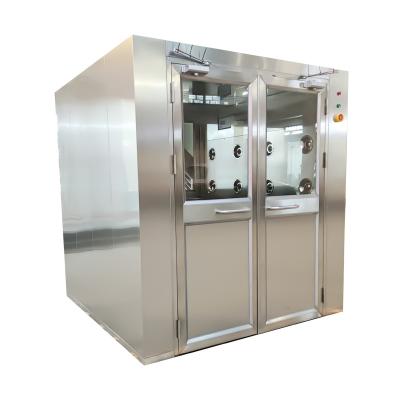 China GMP Certified 201 Stainless Steel OSHA-Compliant Cargo Air Shower for Cleanroom Entry for sale