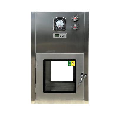 China GMP Grade A Pass Box with 304 Stainless Steel Construction and 600mm Clean Zone for Sterile Vial Transfer for sale