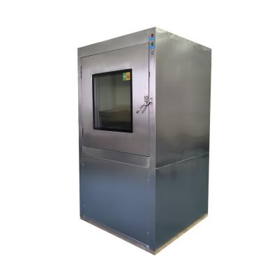 China Low-Noise Air Shower Pass Box | E-Interlock & 201 Stainless | 960x890x1690mm Compact for sale